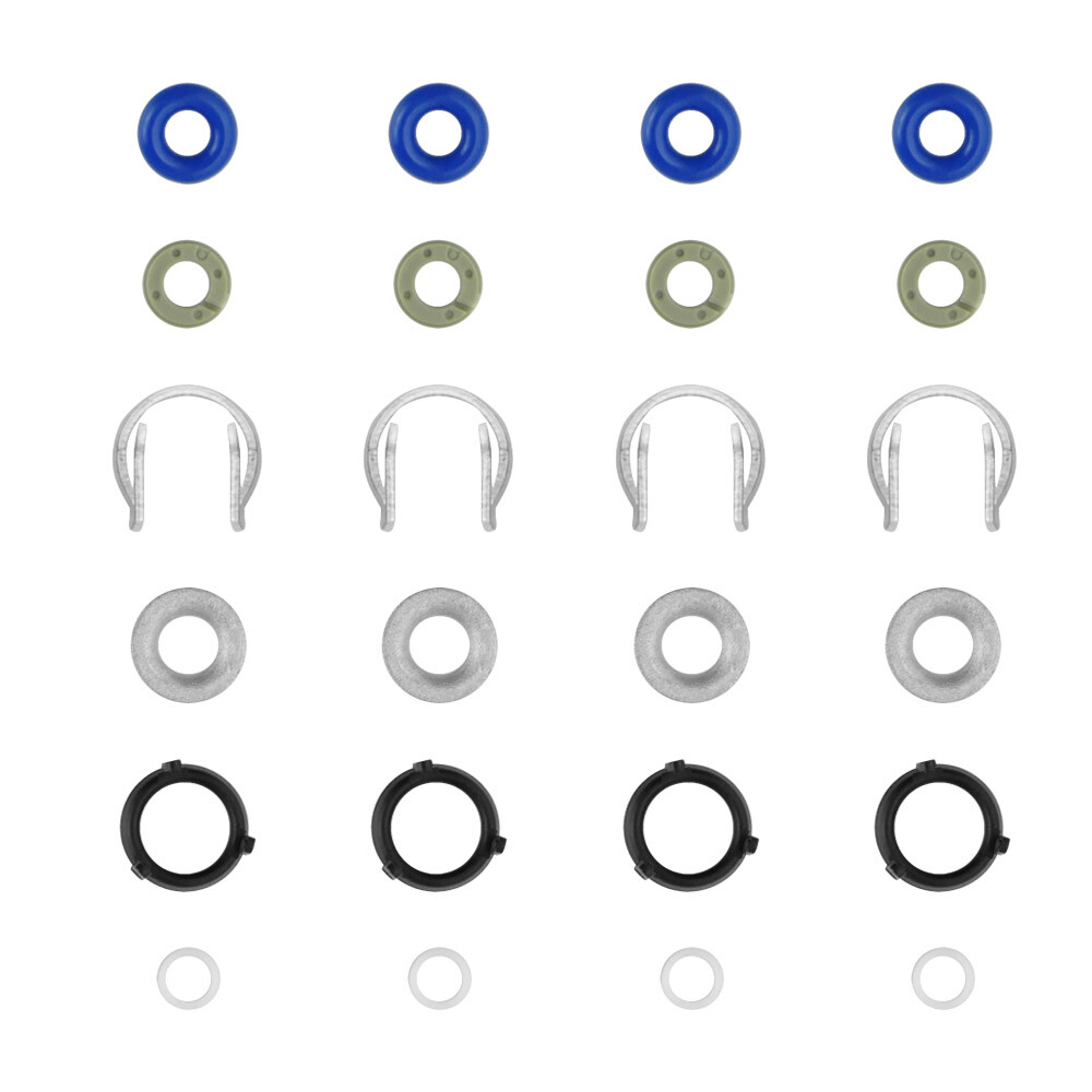 4pcs Fuel Injector O-ring Seals Repair Kit For AUDI A4 Jetta GLI GTI 1. ...