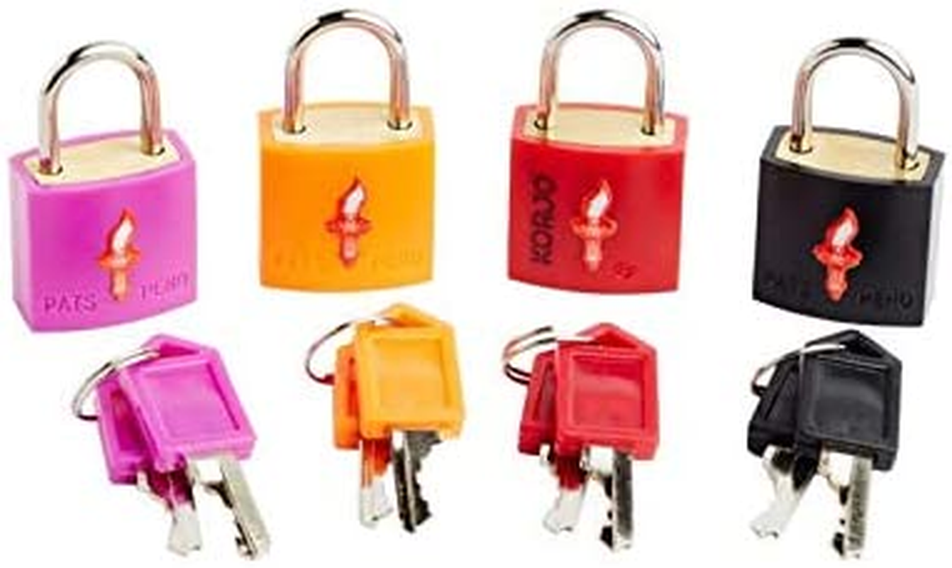 TSA Keyed 4-Pack Luggage Locks, Perfect for Travel, Included 4 Locks ...