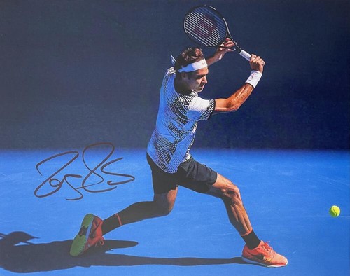 ROGER FEDERER SIGNED AUTOGRAPH 8X10 PHOTO - TENNIS ICON & US OPEN ...