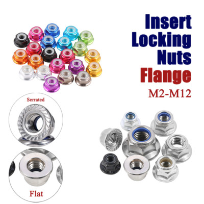 Self-Locking Nuts Flange Stainless Steel/Carbon Steel/Aluminium Flat ...