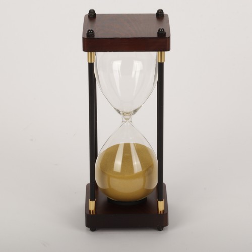 60Min Hourglass Sand Timer Wooden Sand Clock Table Decorative Wooden ...