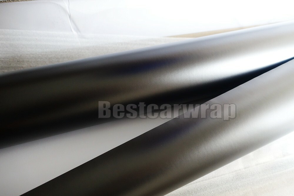 50FT x 5FT Satin Matte Chrome Gray Vinyl Film For Whole Car Wrap ...