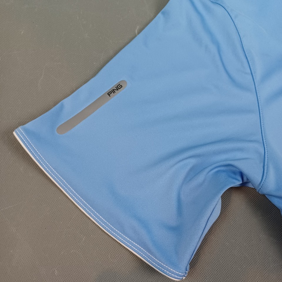 Ping Sensor Cool Golf Polo Shirt XL Mens Blue Short Sleeve Performance ...