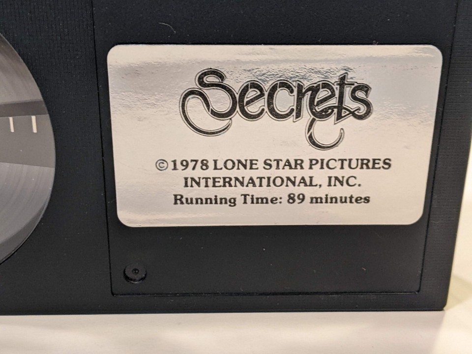 SECRETS (1978, Betamax)Vintage Videocassette Tape Jacqueline Bisset ...