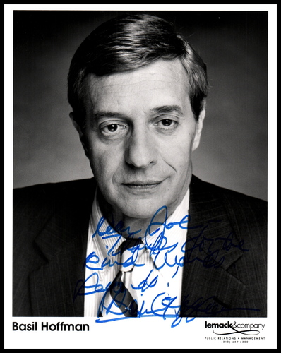 Basil Hoffman 🖋 Signed Autograph - Stunning Portrait Original Photo K ...