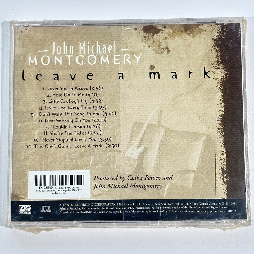 John Michael Montgomery - Leave A Mark CD New Factory Sealed BMG ...