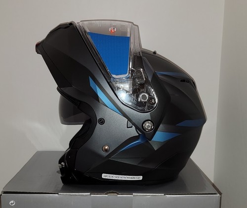 HJC c91 Karan Modular SunScreen Frameless Snowmobile Helmet Blue XS ...