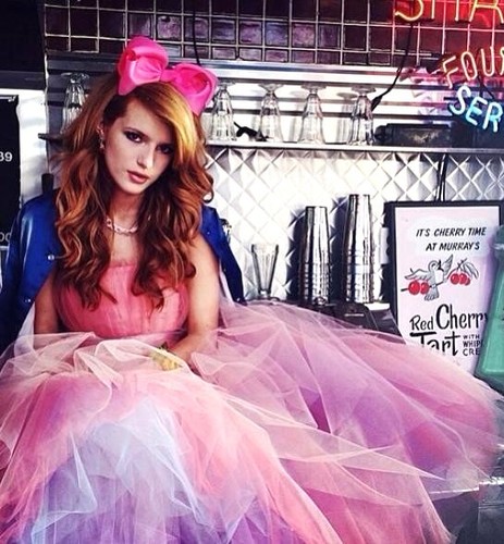 Vintage Betsey Johnson Dress Bella Thorne RUNWAY Corset Mesh Layered ...