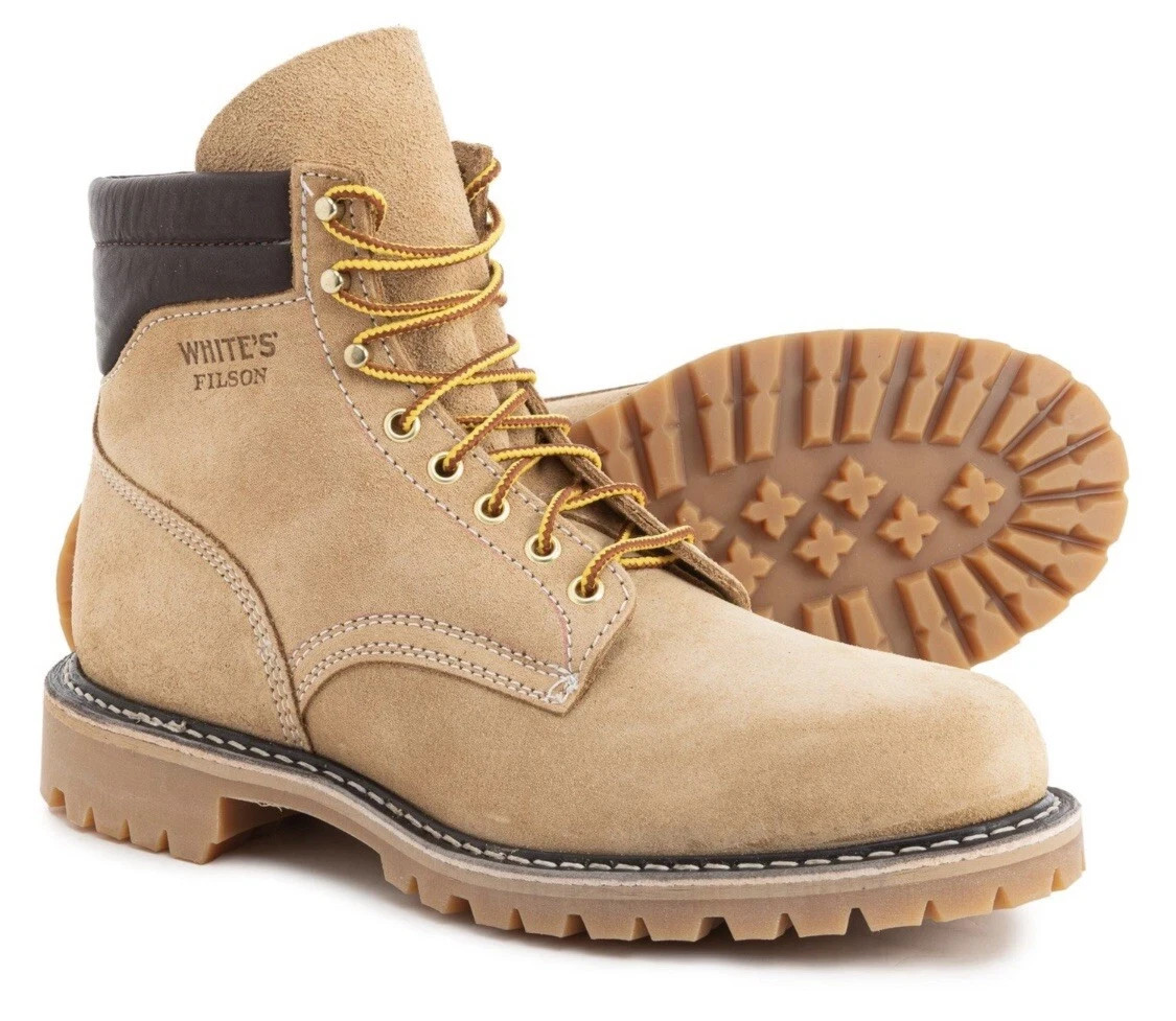 FILSON x WHITE’S Men’s Shop Work Boots ~ Leather Vibr… - Gem