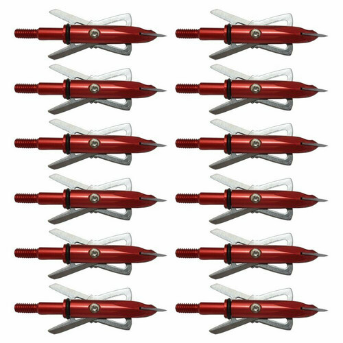 12pcs 100 Grain 2-Blade Archery Broadheads Arrowheads Hunting Field ...