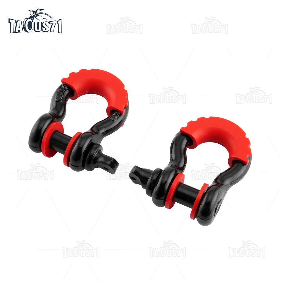 3/4" D Ring Shackles + Tow Hook Bracket For 05-11 Jeep Commander/Grand ...