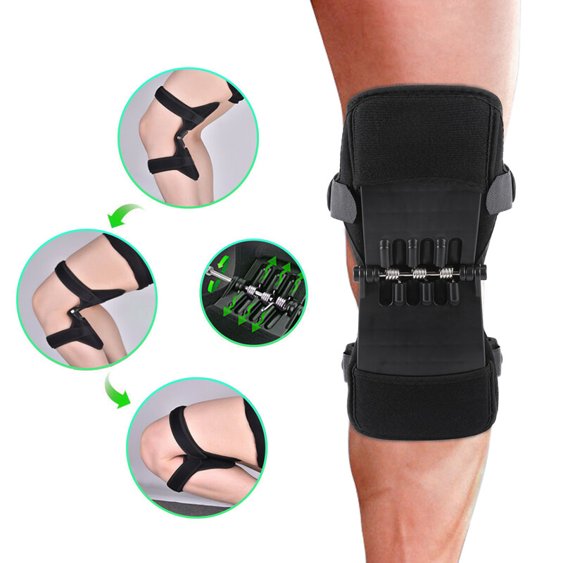 Spring Powered Knee Support Brace Sports Kneecap Joint Booster ...