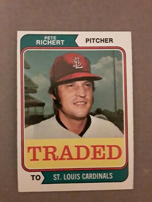 1974 Topps Pete Richert baseball card 348T. St.Louis Cardinals. | eBay