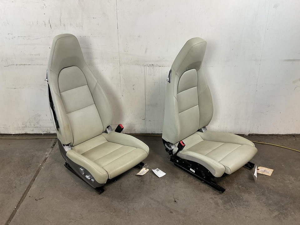 2014-2016 Porsche Cayman Seat Set Agate Pebble Grey 98823 | eBay