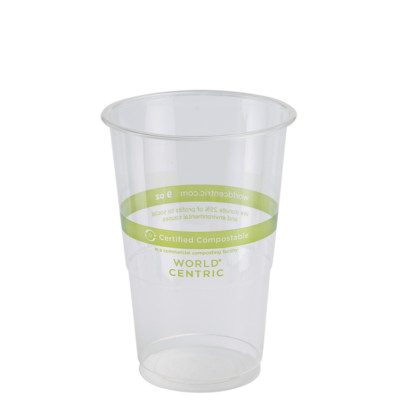 World Centric's 9 oz Clear Cups - PLA - Compostable - Case of 2000 | eBay