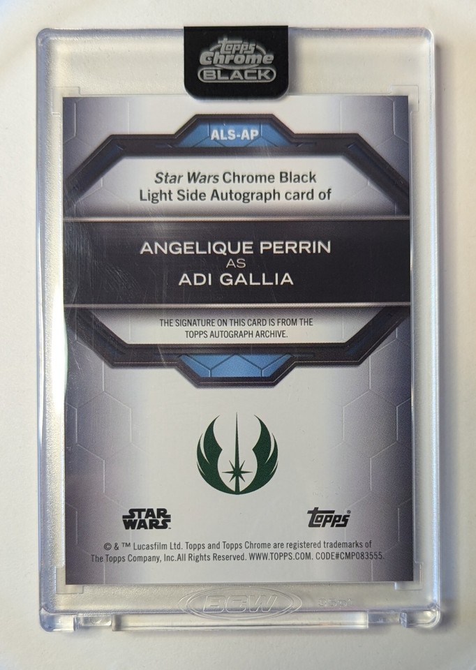 2024 Topps Chrome Black Star Wars, Angelique Perrin/Adi Gallia Auto, # ...