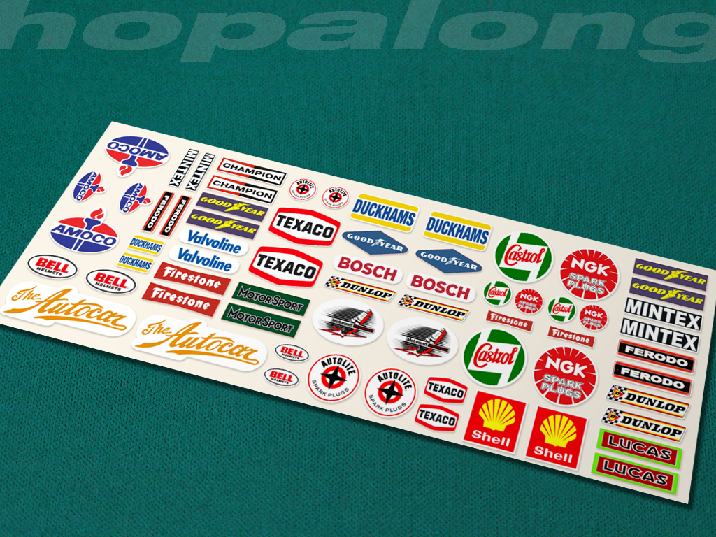 Vintage Race Car Sponsor Decal B4B Stickers Cars Motorsport Nos Gulf