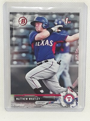 Matthew Whatley 2017 Bowman Draft Baseball - 1st #BD-121 - Texas ...