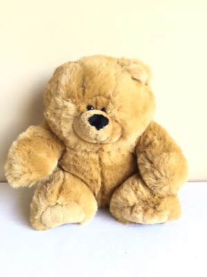 Generic Furry Fluffy Brown Sitting Teddy Bear Plush Stuffed Animal Toy ...