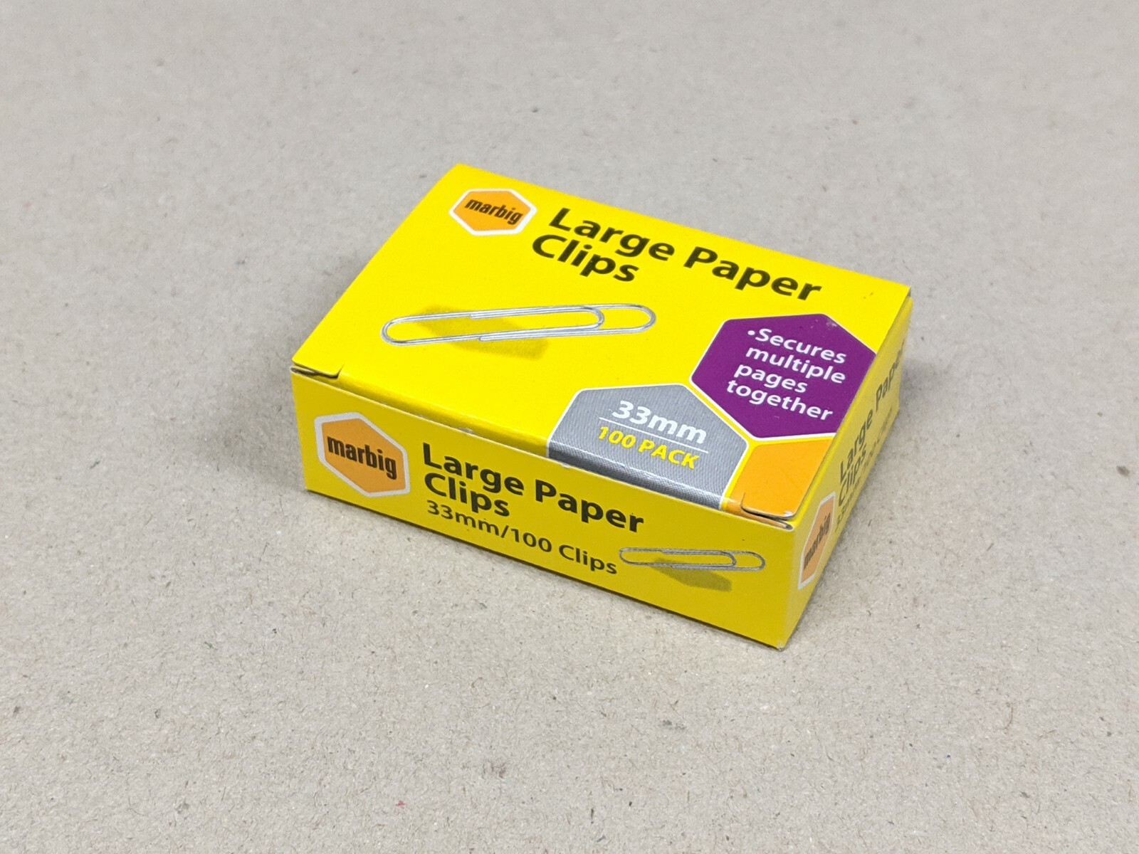 Marbig Paper Clips 28mm 33mm 50mm Chrome Pack of 100 | eBay Australia