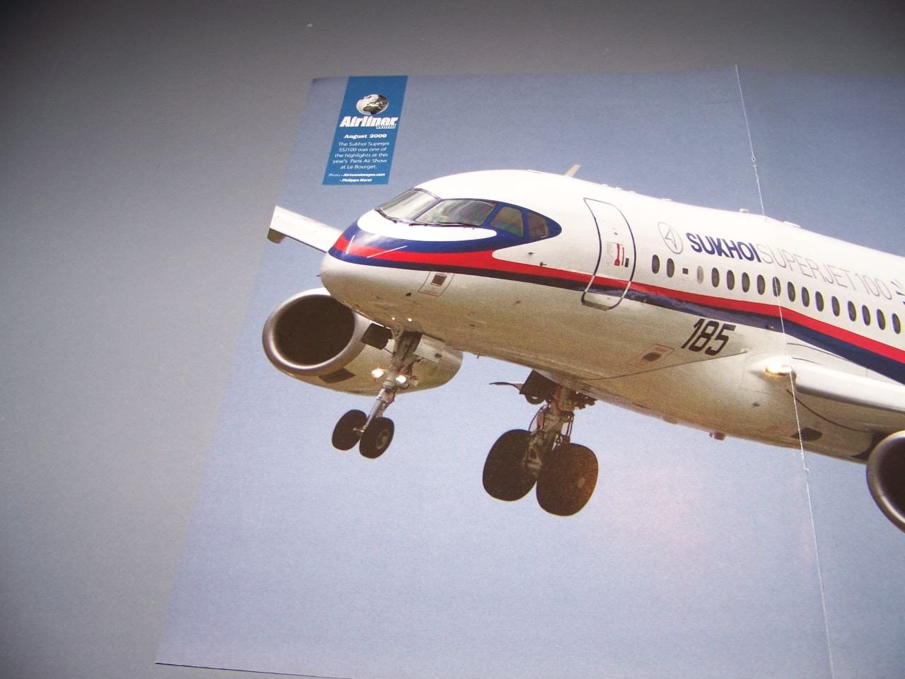 VINTAGE..SUKHOI SUPERJET SSJ100..2-PAGE PHOTO PAGES..RARE! (541Q) | eBay