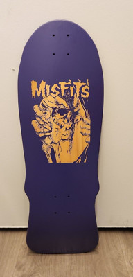 Misfits - Evil Eye - Skull Purple Skateboard Deck - Smoke/Black Wood ...