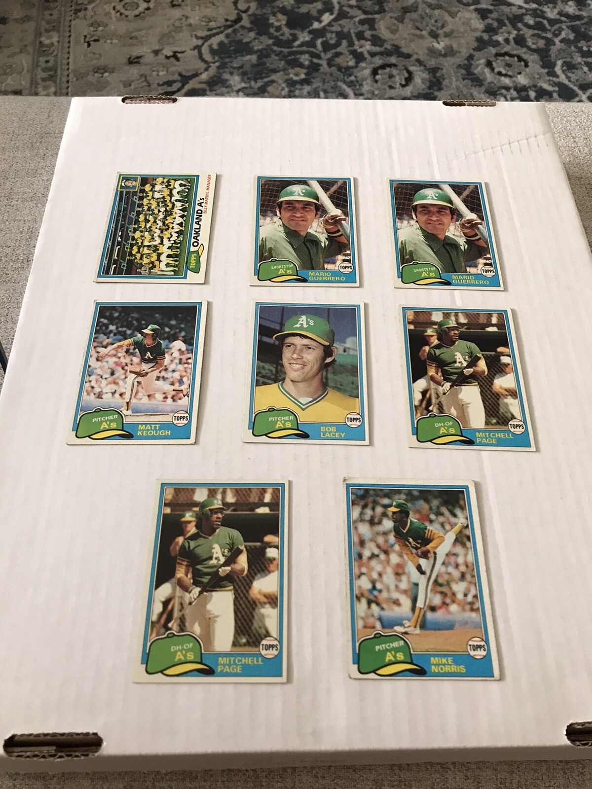 1981 Topps Baseball Oakland Athletics A’s Lot Of 8 TC VG-EX | eBay