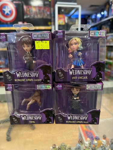Jada toys Wednesday Metalfigs 4 figure full set | eBay
