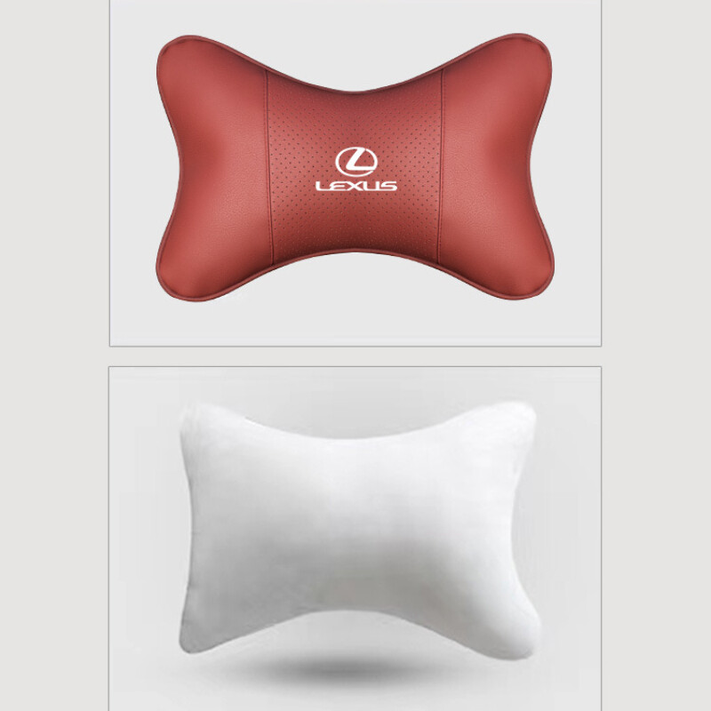 2PCS Car Seat Headrest For Lexus Neck Cushion Pillows Black Universal ...