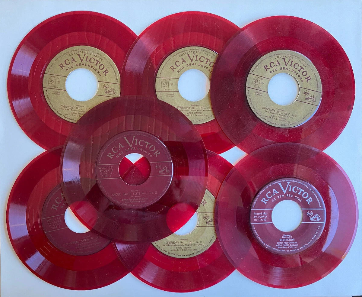 Red Vinyl 45 Record