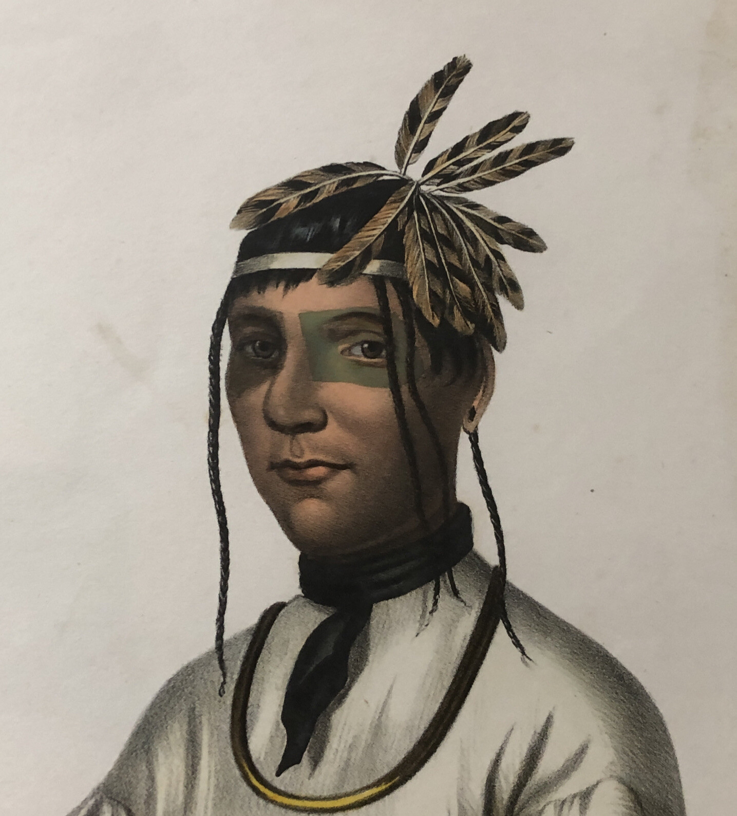Framed 19th-Century Portrait of an Ojibwe Chief | eBay
