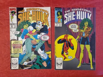 The Sensational She-Hulk #3 &24 (Lot of 2) Bryan Hitch, 1991, Marvel ...
