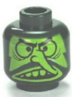 LEGO 3626pb0665 SpongeBob SquarePants Minifigure, Head Lime Face with ...