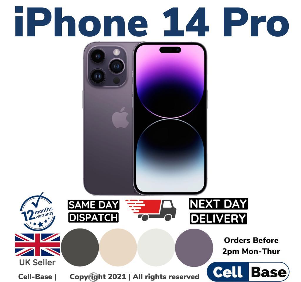 DAMAGED APPLE iPHONE 14 PRO 128GB SMARTPHONE (UNLOCKED) MPXV3ZD/A ...