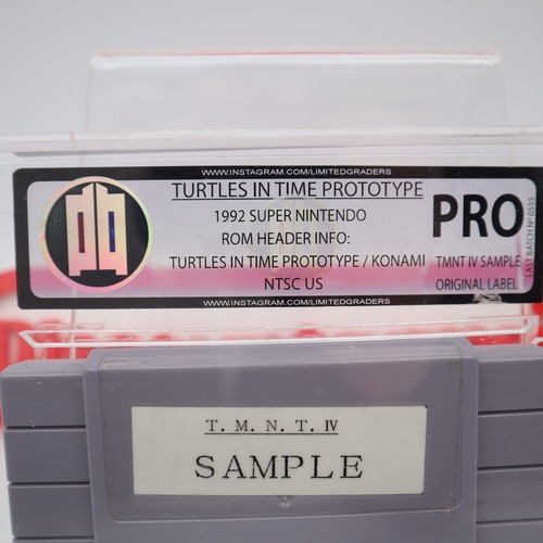 SNES Super Nintendo PROTOTYPE: TMNT TEENAGE MUTANT NINJA TURTLES IN ...