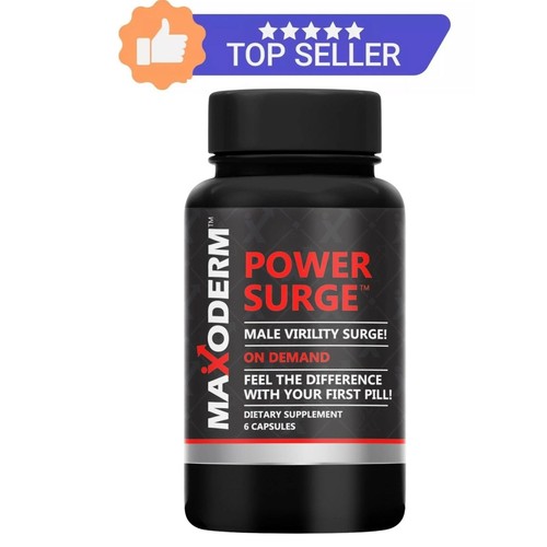 Maxoderm Power Surge Male Virility Surge Dietary Supplement 06 Capsules ...