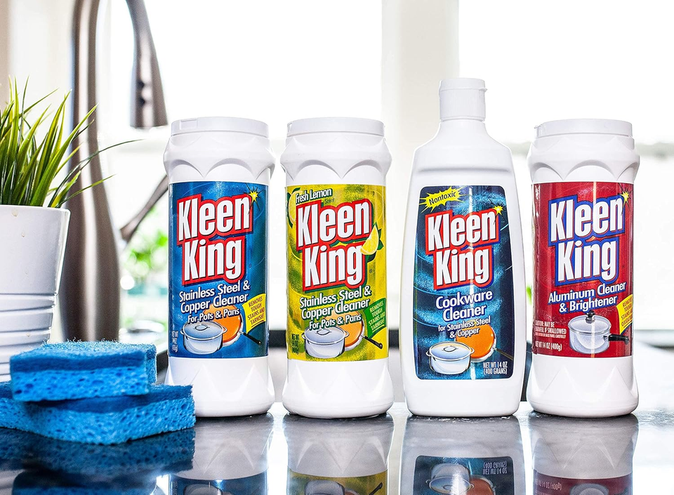 King Kleen Stainless Steel Cookware Cleaner & Copper Cleaner 14 Oz ...