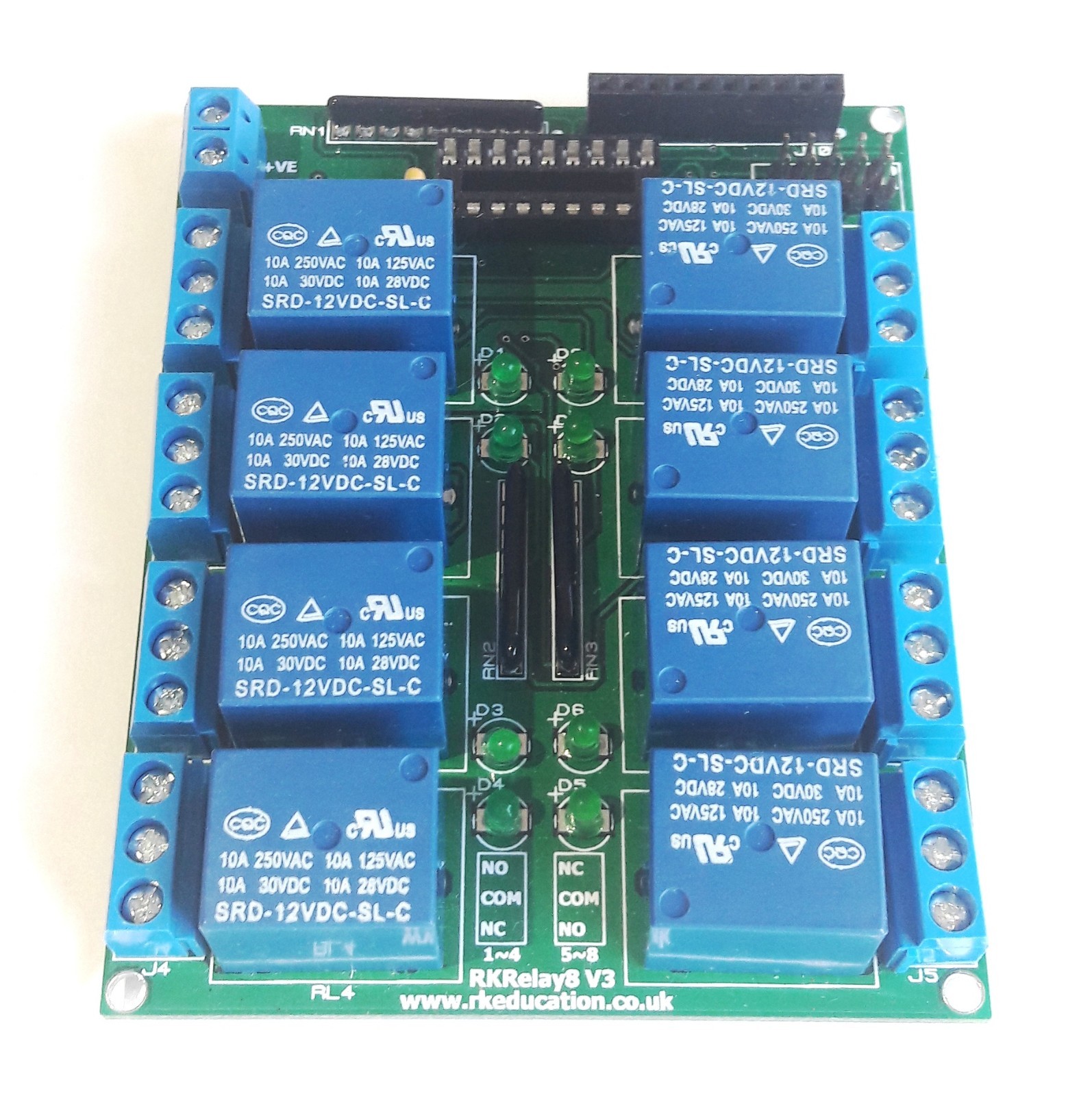 Rk Education Relay PCB/Module with 10A 5/6/12/24V Songle Relay Great ...