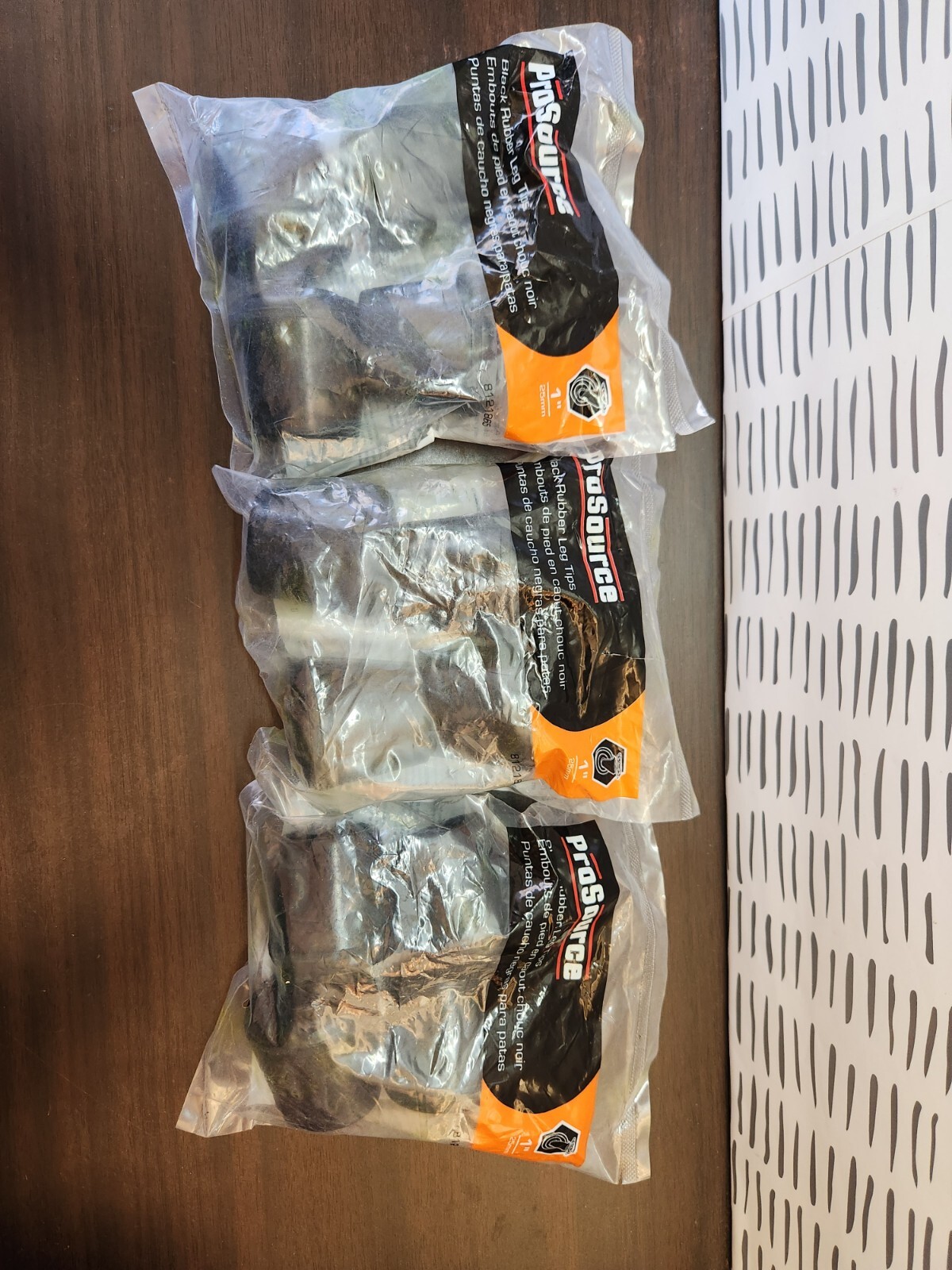 3 Packs, Prosource Rubber Black Leg Tips. 1 In. 25mm | eBay