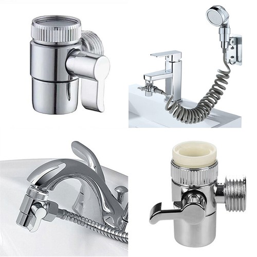 Alloy Hot Three-Way 4 Points Cold Water Tap Divide Valve Purifier Water ...