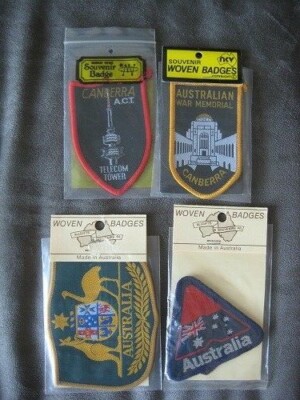 Lot of 4 Mixed Australia Embroidered Patches-NEW/In Original Packaging ...