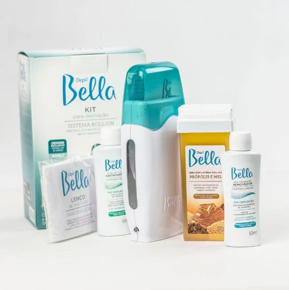 Depilatory Appliance Roll-On Bivolt System Kit Depil Bella Hair Removal ...