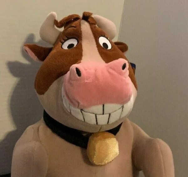 Disney 14" Maggie Plush Brown Cow Home on The Range Stuffed Animal Toy ...