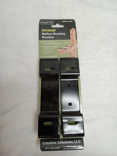 Postal Pro Universal Mailbox Mounting Bracket PP503 Black | eBay