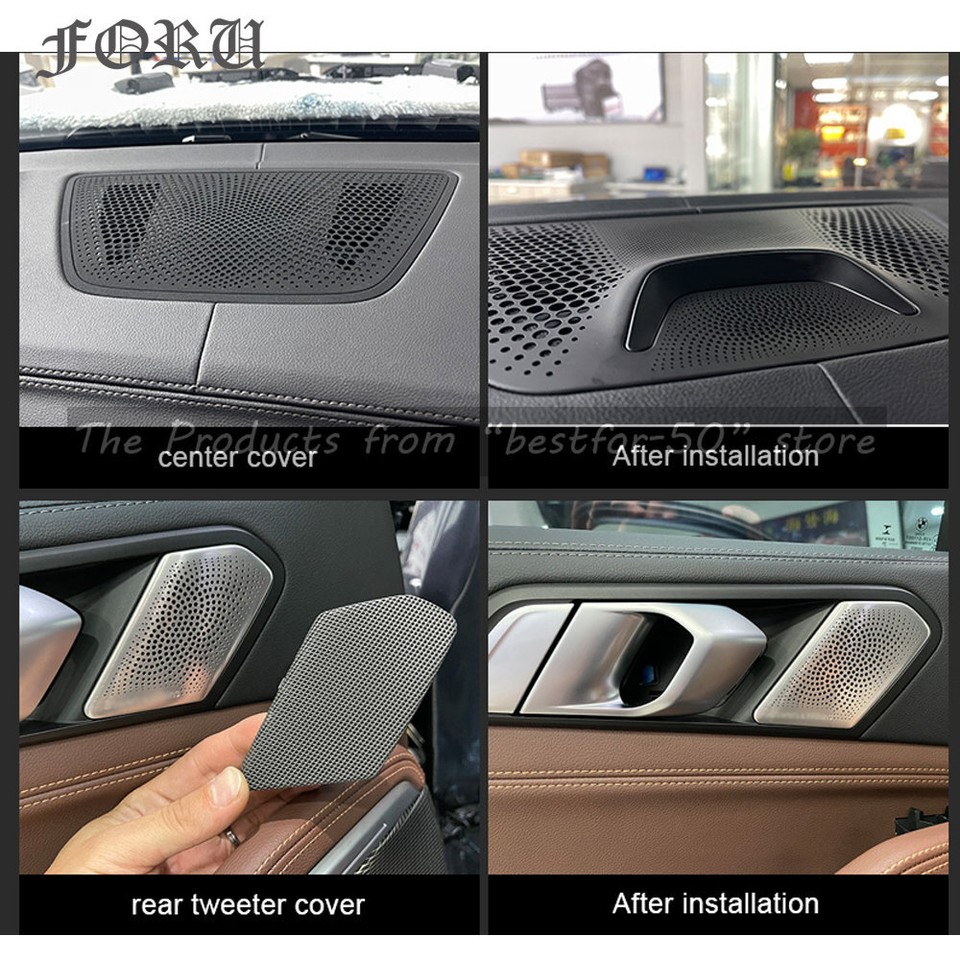 For 2019-2021 BMW G05 X5 Series Door Glow Tweeter Cover Audio MidHorn ...