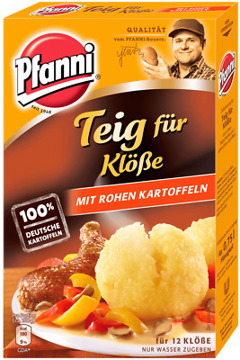 Pfanni Teig für Klöße mit rohen Kartoffeln - Kartoffelklöße Knödel ...