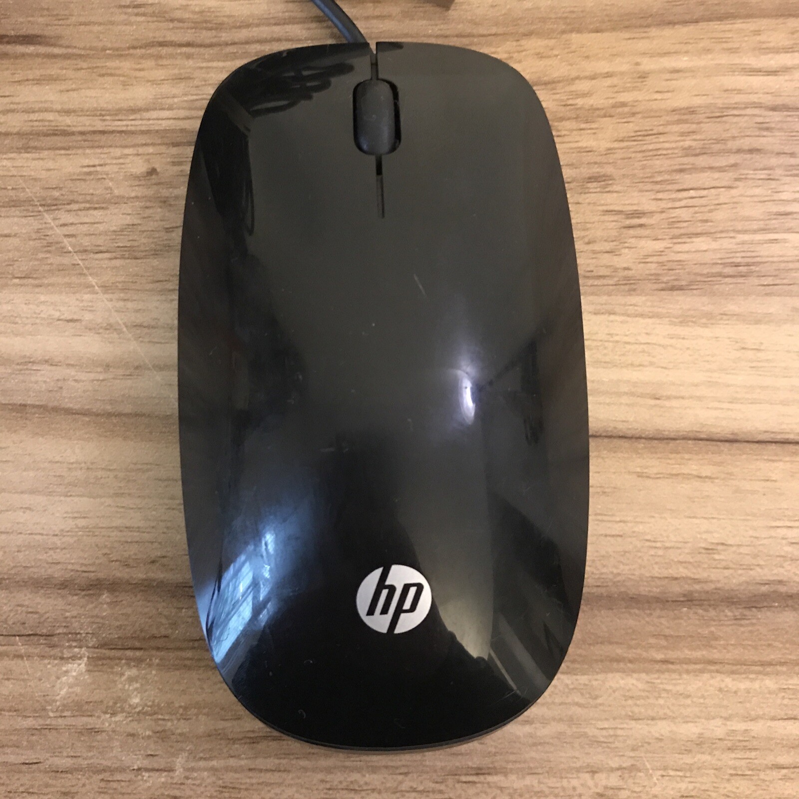 HP Momkuo Black / White USB Wired 2 Button Scroll Optical Mouse for ...