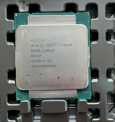 Intel Core i7-5820K 6 Core 3.30GHz SR20S 5.00GT/s CPU PROCESSOR Haswell ...
