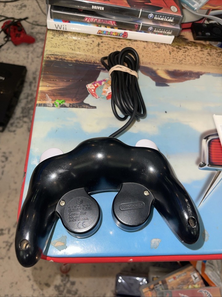 Nintendo GameCube Controller Black DOL-003 OEM Original Official Tested ...