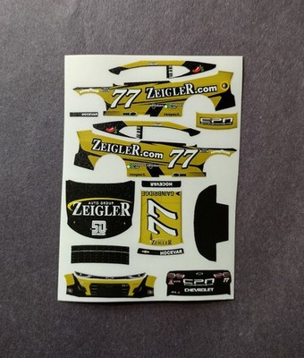 2025 Custom Carson Hocevar #77 Zeigler 50th Anniversary 1/64 Peel ...